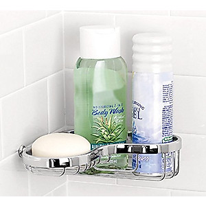 Ginger G504/PC Splashables Shower, Polished Chrome, Combination Corner Basket