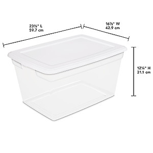 Sterilite 58 Qt Storage Box 8pcs
