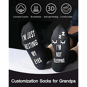 Qenifr Grandpa Gifts,Grandpa’s Spot Throw Pillow Covers with 2 Pockets 18x18 Inch, Father’s Day Birthday Christmas Thanksgiving Day Gifts for Papa Granddad