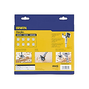 IRWIN Marples Forstner Bit Set, Wood Drilling, 8 Piece (1966892)