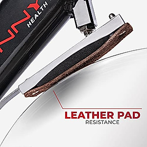 Sunny Health & Fitness Indoor Cycling Exercise Bike with Heavy 49 LB Chrome Flywheel - SF-B1002,BLACK