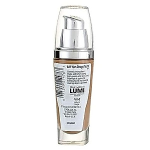 L'Oreal Paris True Match Lumi Healthy Luminous Makeup, W4 Natural Beige, 1 fl; oz.
