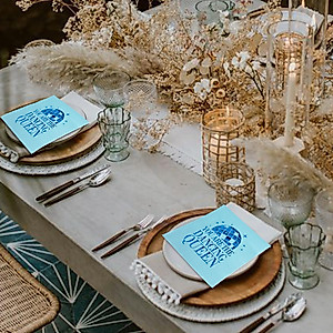 KARAQY 20 Pack Dancing Queen Party Napkins, 3-Ply Disposable Napkins for Birthday Party, Holiday Party, Bridal Shower, Mamma Mia Party and Disco Party