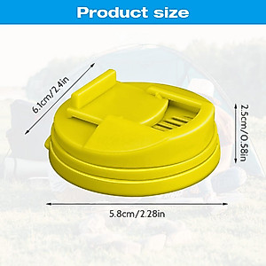 Soda Can Covers, 2024 Upgraded Can Covers for Soda Cola Can Lid Covers Round Protector, Reusable Plastic Can Spill Stopper or Protector For Fit Standard Size Cans 2.4 Inches (3pcs)