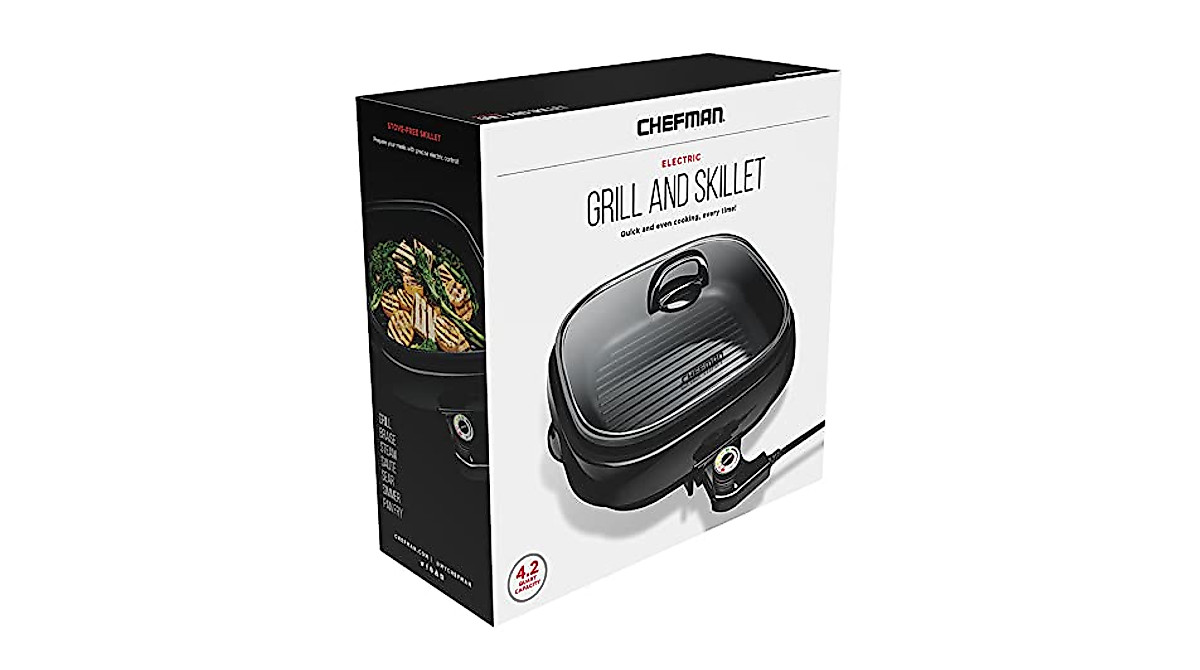 Chefman Electric Grill & Skillet: 7-in-1 Versatile Cooker