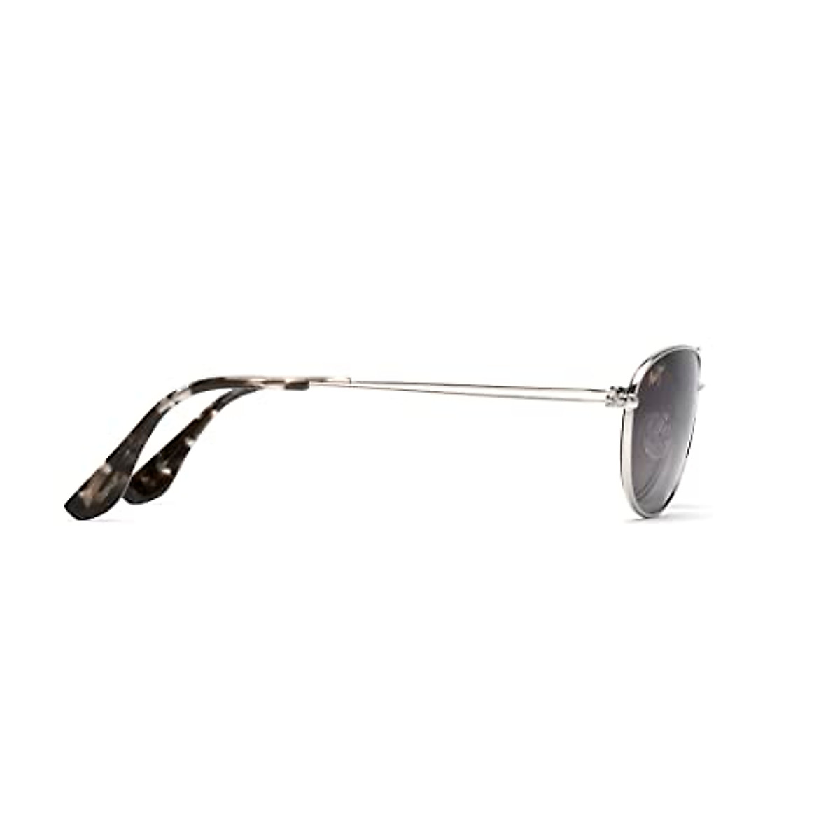 Maui Jim Baby Beach Aviator Sunglasses, Silver Frame/Neutral Grey Lens, One Size
