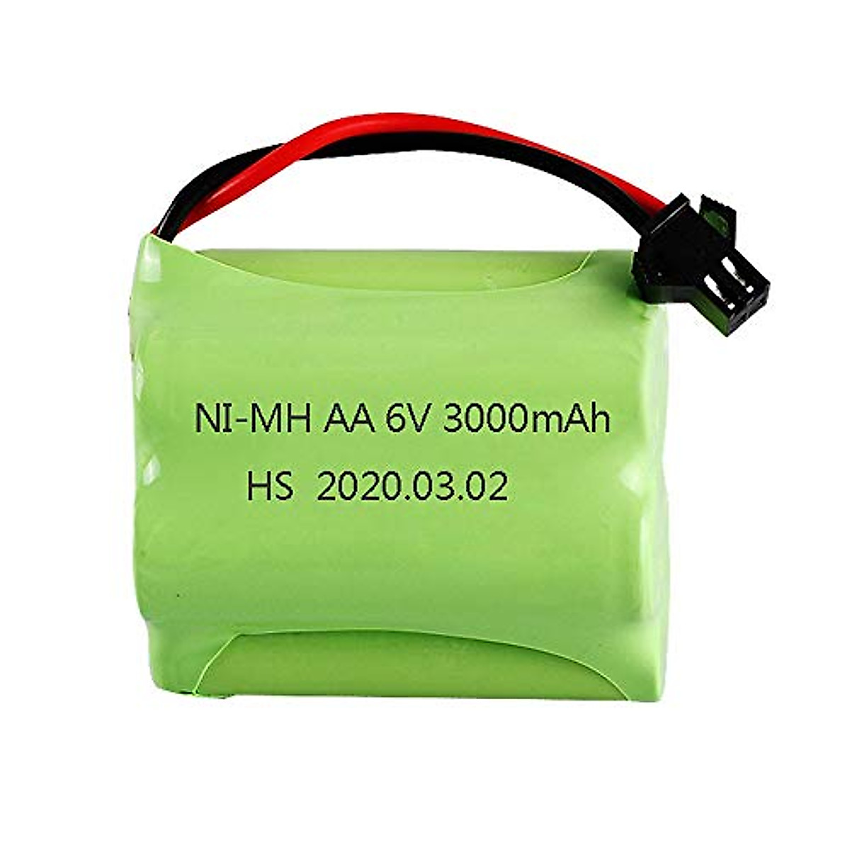 Parts & Accessories NI-MH 6V 3000mah AA Battery High Capacity AA Battery 6v for Remote Control Electric Toys for RC car Truck Boat Toys Battery 1pcs - (Color: 5557-2P)
