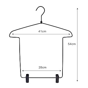 Body Shape Coat Rack for Girls Trouser Garments Holder Wardrobe Organizer Dress Holder Hanger for Laundry Bedroom Home , Black