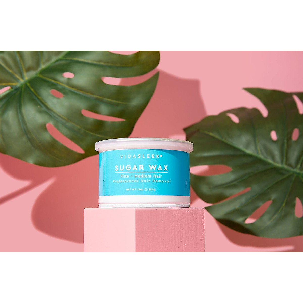 Full Body Hair Removal Sugar Wax For Fine to Medium Hairs - All Natural - Professional Size 14 oz. Tin