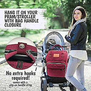 KeaBabies Diaper Bag Backpack and Car Seat Cover for Babies - Waterproof Multi Function Baby Travel Bags - aby Car Seat Canopy for Spring, Autumn, Winter - Universal Stretch Fit Car Seat Cover