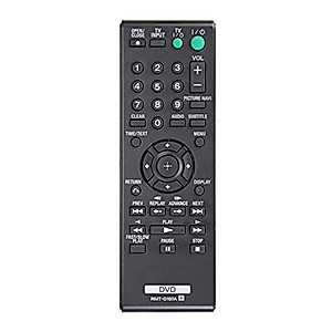 RMT-D197A Remote Control Replace fit for Sony DVD Player DVPSR201P DVPSR210P DVPSR405P DVPSR510H DVP-SR310P DVP-SR320 RMTD197A