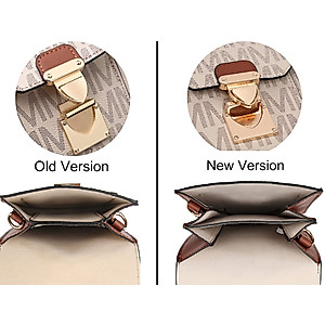 MKP Chic Women's Lightweight Crossbody Bag, Fashionable Signature Design, Cute Small Purse Wallet for Cell Phone, and Essentials - Shoulder Bag with Snap Closure