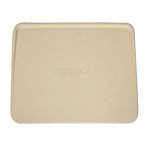 Boska Pizza Stone Plate Deluxe - Best for Oven, BBQ, and Grill - Natural Non-Toxic and Non-Stick Surface - Thermal Shock Resistant Cooking Stone - Heavy Duty Ceramic Cookware