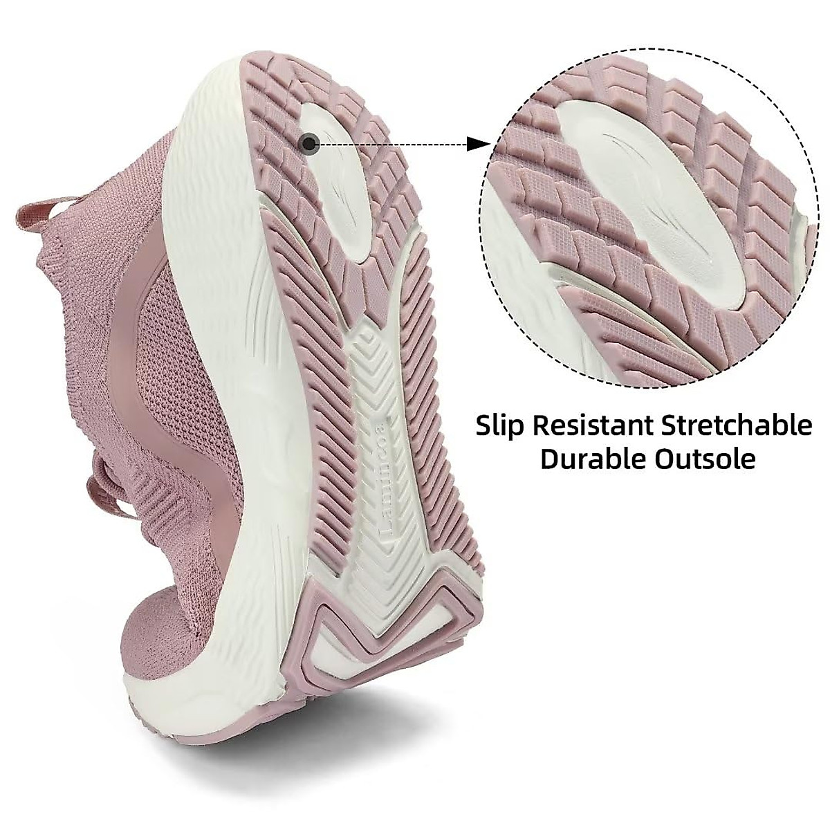 ZOOMCO Women's Walking Sneakers Running Shoes Slip On Workout Lightweight Tennis Memory Foam Shoes for Gym Sport Travel