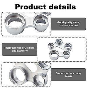 Gosknor 10 in 1 Faucet Aerator Removal Tool, Universal Metal Aerator Wrench Key for Sink Faucets Removal & Installation Durable Faucet Wrench for Bathroom & Kitchen Tap Maintenance