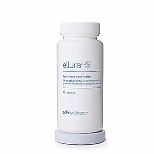 ellura Solv Wellness Clinically Proven Cranberry Supplement: Get Ahead of UTIs with 36mg of 100% Bioavailable PAC, 90 Capsules