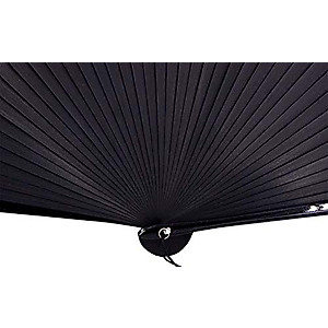 Amajiji 8.27"(21cm) Hand Held Bamboo Silk Folding Fan Hand Fan,Chinese/Japanese Charming Elegant Vintage Retro Style,Women Ladys Girls Best Gifts (Black)