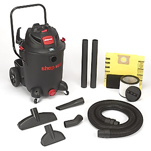 Shop-Vac 8251205 Wet Dry Utility Vacuum with SVX2 Motor Technology, 12 Gallon, 2.5 Inch Diameter x 8 Foot Hose, 140 CFM, (1 Pack)