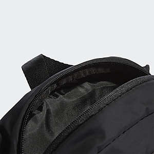 adidas Core Waist Pack Fanny Bag, Black/White/Gold Metallic, One Size