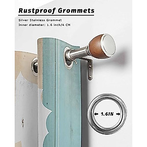 Outdoor Curtains for Patio Seahorse Under Water Sealife on Rustic Old Barn Wood Waterproof Outdoor Curtains 108 inches Long Gazebo Curtains Outdoor Waterproof Outside Drapes for Porch, Gazebo, Deck