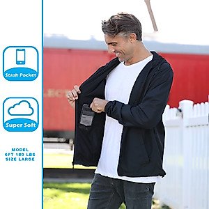 Global Blank Men's Windbreaker Jacket Lightweight Water-Resistant Windbreakers for Men