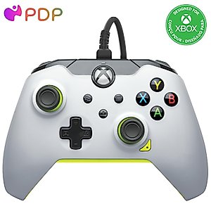 PDP Wired Xbox Game Controller - Xbox Series X|S/Xbox One, Dual Vibration Gamepad, App Supported - Electric White/Yellow