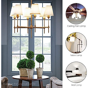 Duoled Frosted E12 led Bulb 6W Equivalent E12 Candelabra Bulb 60 watt Neutral White 4000K AC120V 600LM Dimmable T6 T6.5 for Chandeliers,Ceiling Fan and Wall sconces Pack of 6