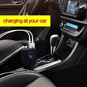 NDLBS 2Pack USB Car Charger,2-in-1 Portable USB Car Charger with Foldable Plug Wall Charger Compatible with iPhone X XR XS 7 8 Plus Note 8 9 Galaxy S8 S9 Plus LG Pixel