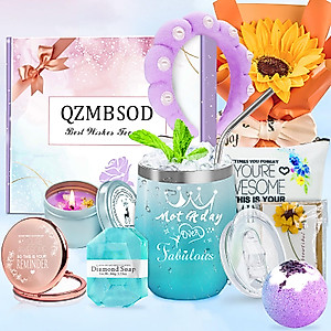 QZMBSOD Gifts for Women, Birthday Gifts for Women Self Care Gift for Women Gift Basket for Women Her,Friends,Mom,Wife Lavender Gift Unique Gift Ideas for Women (10pack Scented Set)