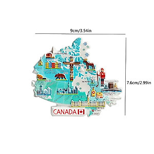 Canada Magnets for Refrigerator Canada Map Fridge Magnet Souvenir Gift for Easter Monther‘s Day Home Fridge Kitchen
