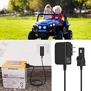 XXSZHY 12 Volt Battery Charger for All Power Wheels 12-Volt Ride-on Toys, for Fisher-Price Using The Orange Top Battery or The Gray Battery