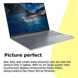2023 Newest Lenovo Slim 7i Laptop, 14" 2.8K IPS Touchscreen, Intel Core i7-1260P (12 cores), 16GB DDR5 RAM, 1TB SSD, Intel Iris Xe Graphics, Wi-Fi 6E, Windows 11 Home