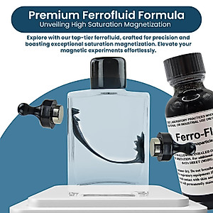 Magnetic Ferrofluid Sample | Science Classroom Supplies | Kids Science Projects | 1oz (30ml) in Glass Bottle