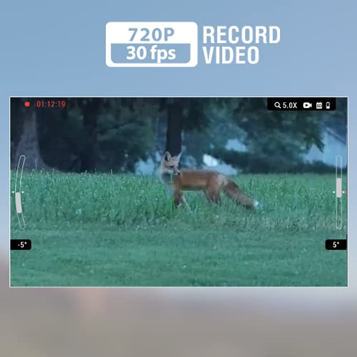 ATN X-Sight LTV 3-9x Ultra Light Day/Night Hunting Scope w/ QHD+Sensor, Video Record, 10hrs+ Battery Power