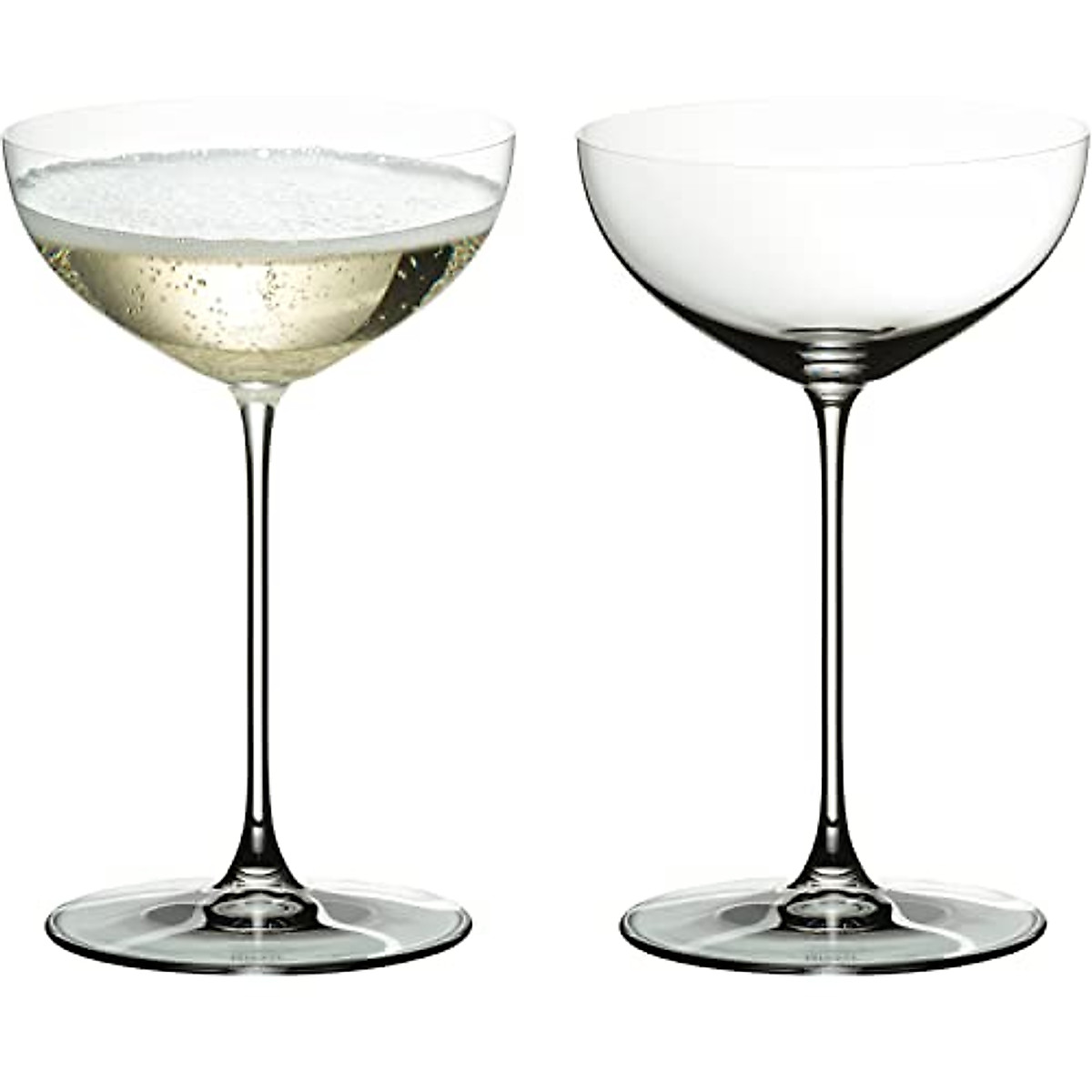 Riedel Veritas Moscato/Coupe/Martini Glass (2-Pack) Bundle with Wine Pourer Bundle (2 Items)