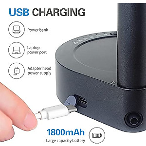 Primst Desktop Electric Water Bottle Dispenser, Portable Drinking Water Pump for 5 Gallon, USB Charging Automatic Water Dispenser Water Jug Pump for Home, Office, Outdoor (Navy)