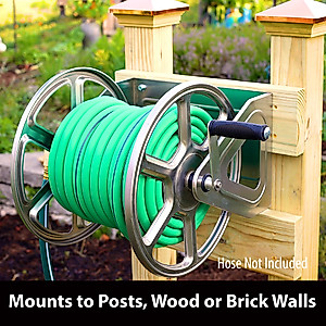 Liberty Garden Products 709-S2 Hose Reel, Stainless Steel