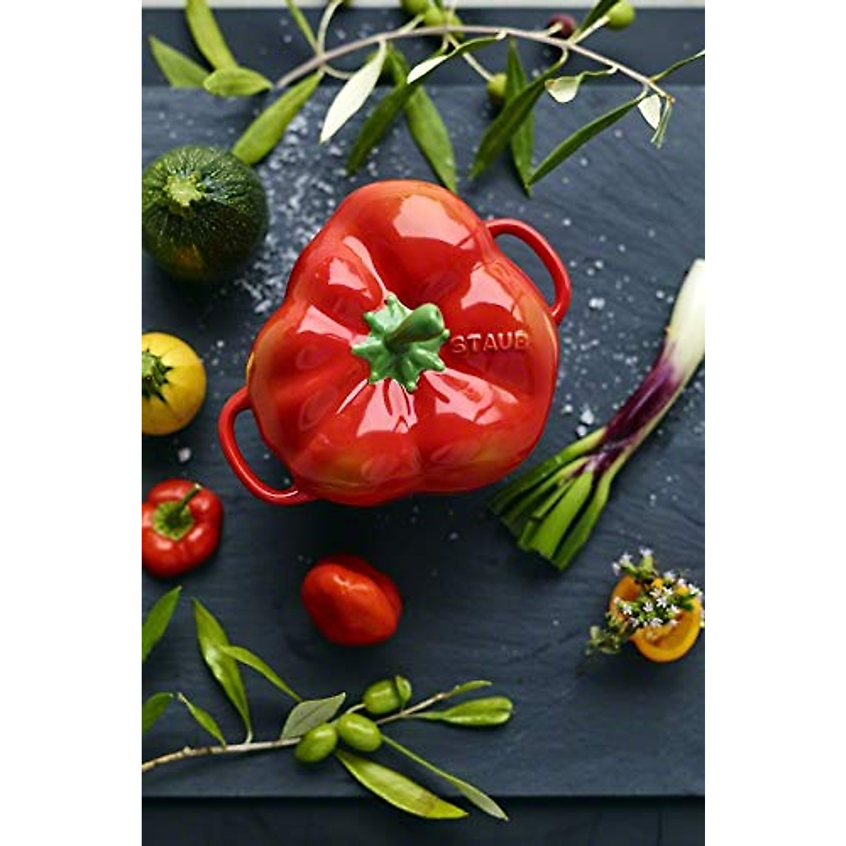 Staub 40500-325 Paprika Cocotte, 4.7 inches (12 cm), Orange, Ceramic, Heat Resistant, Ceramic, Microwave Safe