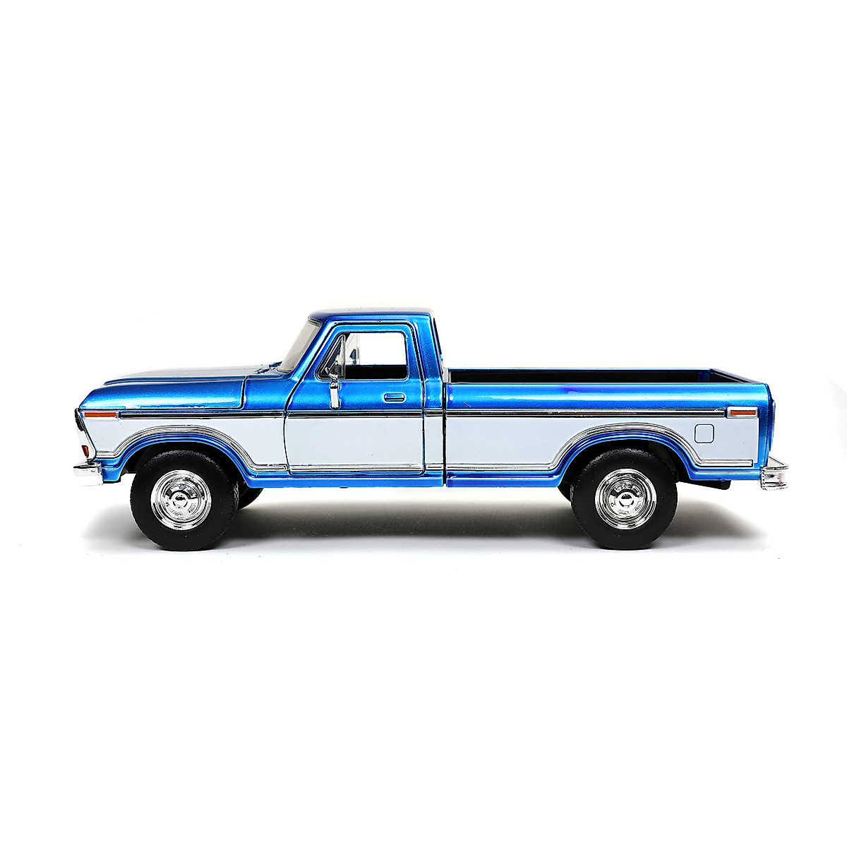 Jada Toys Just Trucks 1:24 1970 Ford F-150 with Rack Die-cast Car Candy Blue, Toys for Kids and Adults