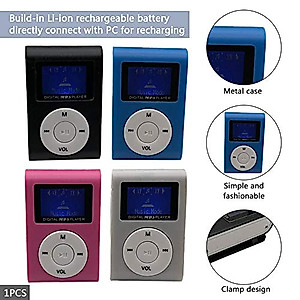 Small Size Portable MP3 Player Mini LCD Screen MP3 Player Music Player Support 32GB TF Card Best Gift
