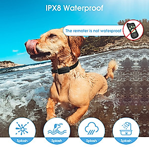 Bark Collar with Remote, Quick Charge IPX8 Waterproof Dog Shock Collar with APP, Free Combination Mode with Custom Sound,Vibration,Shock, T1sPro Include B1sPro All Functions