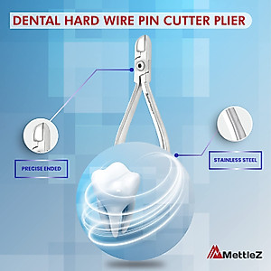 MettleZ Orthodontic Hardwire Cutter Dental Instrument - Dental Hard Wire Pin Cutter Ligature Wire Cutting Ortho Care Lab