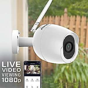 Energizer Connect Smart 1080p HD Certified Weatherproof Outdoor Camera with Remote Access, Motion Alerts, 2 Way Audio and Night Vision | Compatible with Alexa and Google Assistant