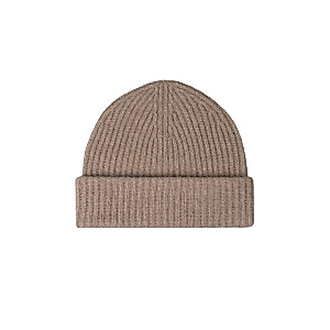 Style Republic Women’s Chunky Knit Beanie, Cashmere Wool, Soft & Stretchy, Warm Hat for Winter (Nougat)