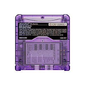 IPS Ready Upgraded eXtremeRate Clear Atomic Purple Custom Replacement Housing Shell for Gameboy Advance SP GBA SP – Compatible with Both IPS & Standard LCD – Console & Screen NOT Included