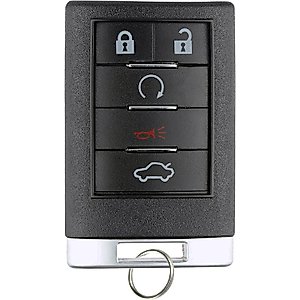 KeylessOption Keyless Entry Remote Car Smartr Key Fob for Cadillac CTS STS DTS 2008-2011 (OUC6000066)