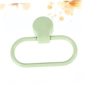 OSALADI 3pcs Adhesive for Self Holders Ring Bracket Plastic Rack Home Drill Hooks Toilet Swing Hanger Wall Shower Washroom Holder Self- Bath Hangers Storage Drilling Towel Round Mounted