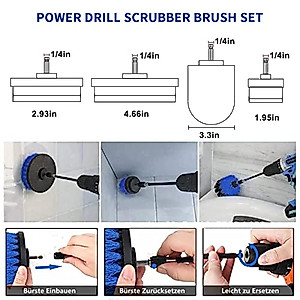 22Pcs Car Detailing Brush Set, Car Detailing Kit, Auto Detailing Drill Brush Set, Car Buffing Sponge Pads Kit, Car Wash Kit, Car Accessories, Cleaning Tools for Wheels Interior Exterior Dashboard