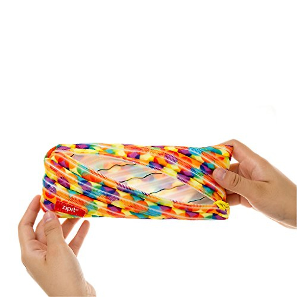 ZIPIT Colorz Pencil Case/Cosmetic Makeup Bag, Small Bubbles