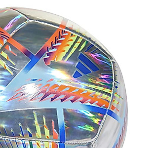adidas unisex-adult FIFA World Cup Qatar 2022 Al Rihla Training Foil Soccer Ball, Multicolor/Pantone, 5
